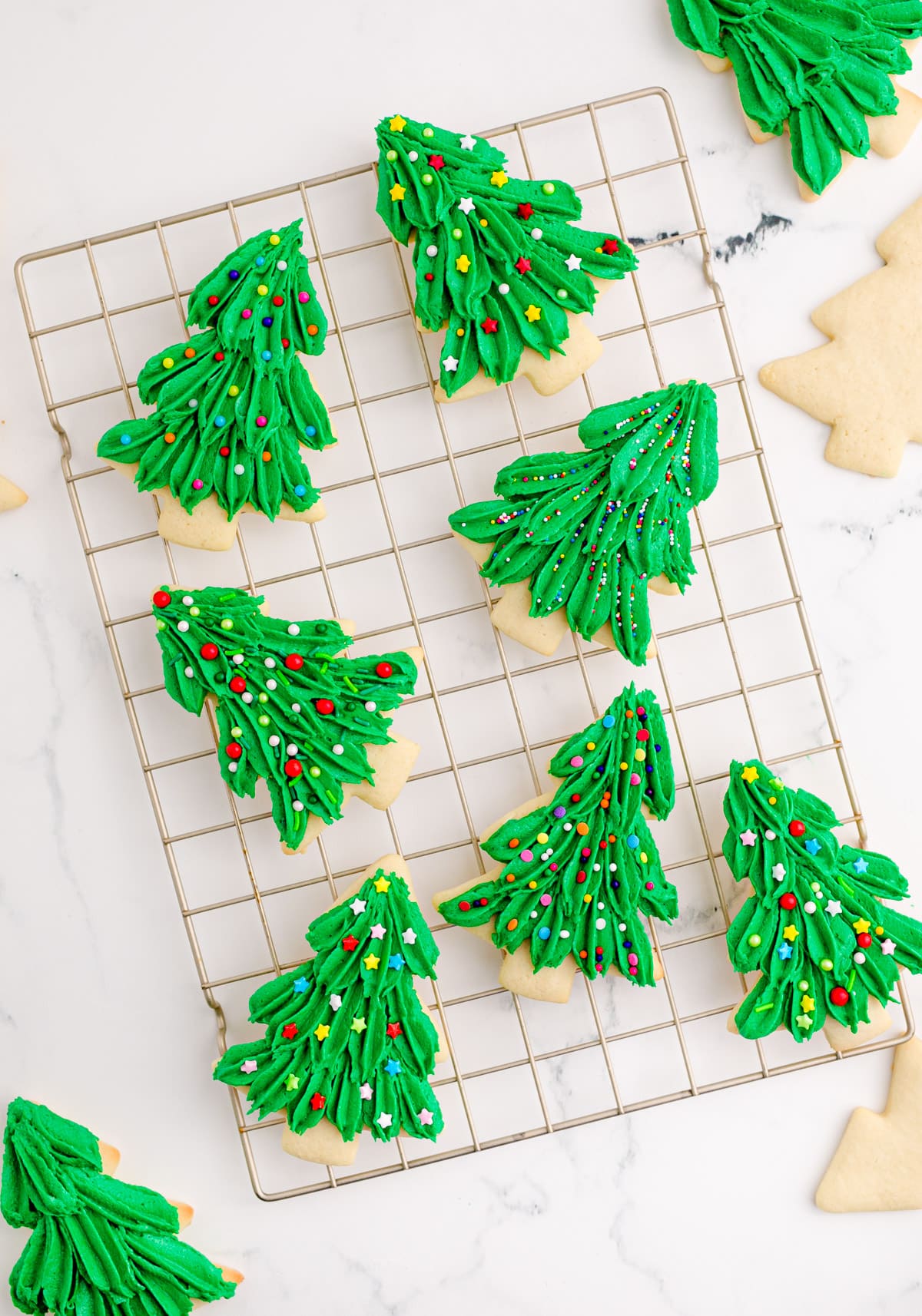 Christmas Tree Cookies - Sweet Tea and Sprinkles