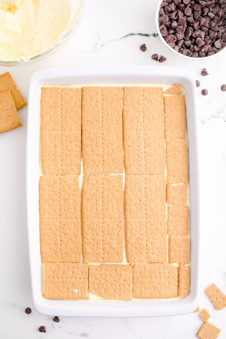 Easy Ice Box Eclair Cake - Sweet Tea and Sprinkles