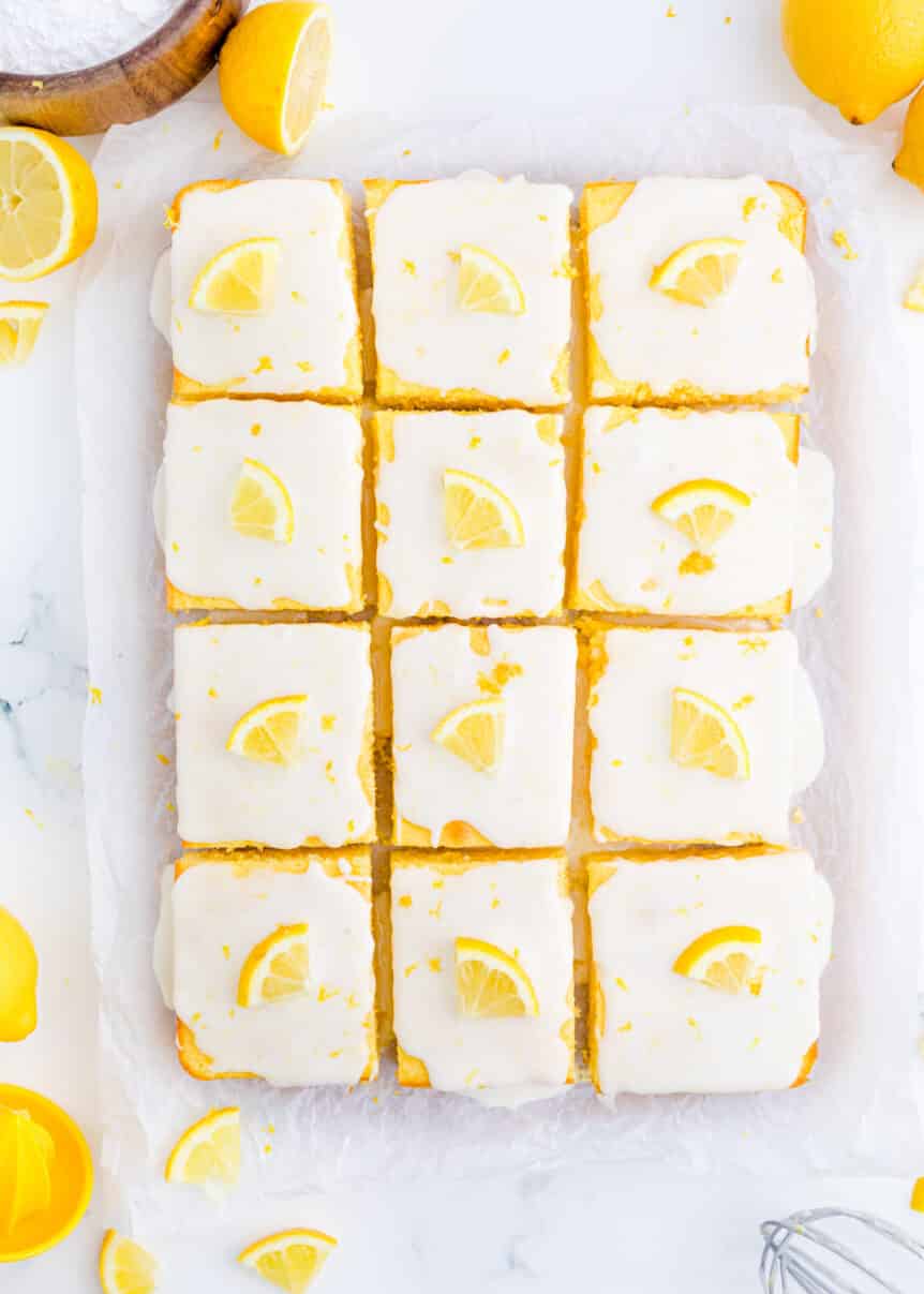 Easy Lemon Sheet Cake - Sweet Tea and Sprinkles