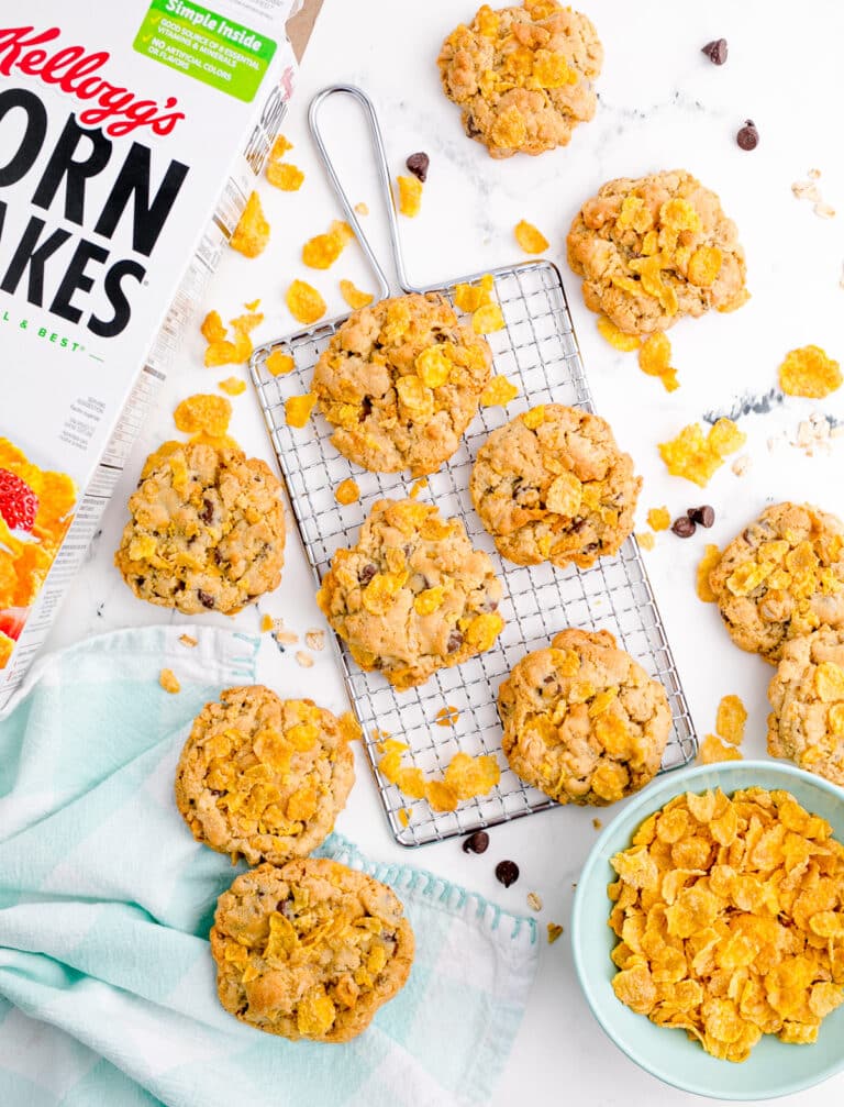 Cornflake Biscuits (Cornflake Cookies) - Sweet Tea and Sprinkles
