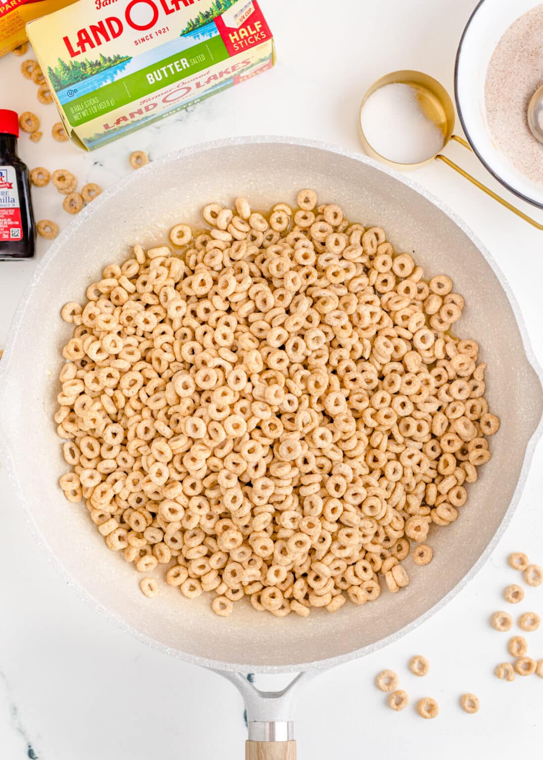 Mini Donut Hot Buttered Cheerios - Sweet Tea and Sprinkles