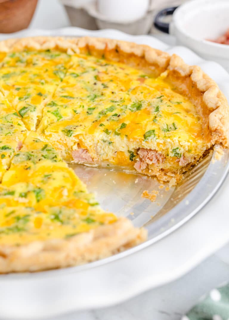 Ham and Cheese Quiche - Sweet Tea and Sprinkles