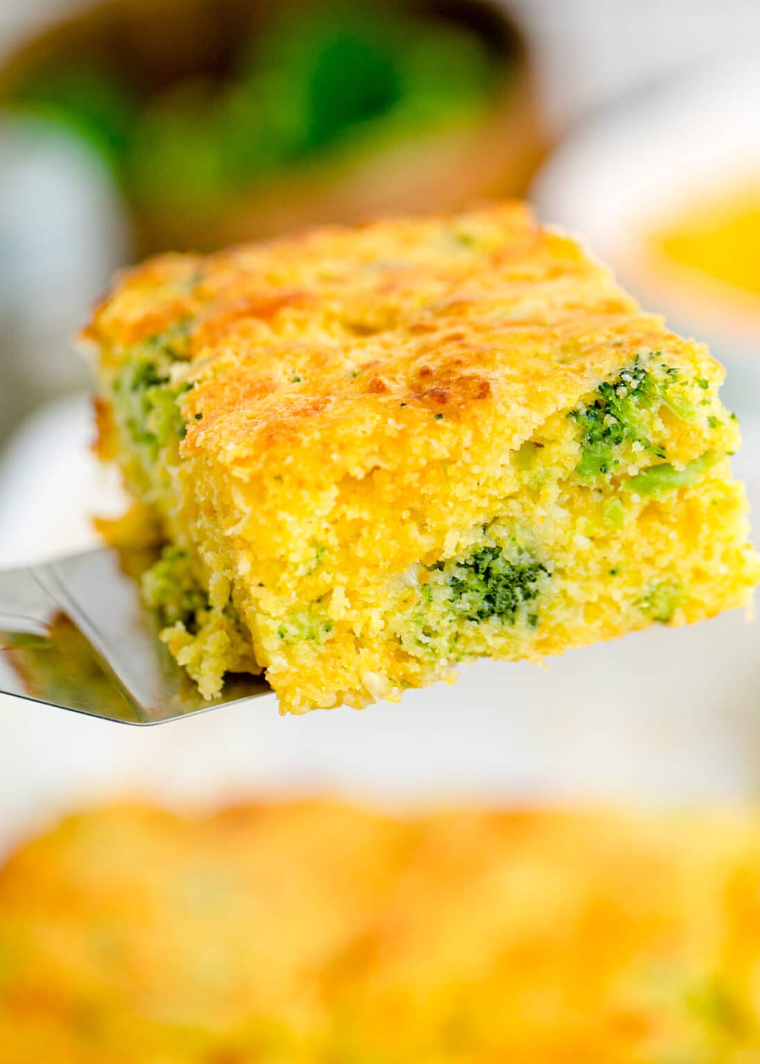 Broccoli Cheese Cornbread - Sweet Tea and Sprinkles