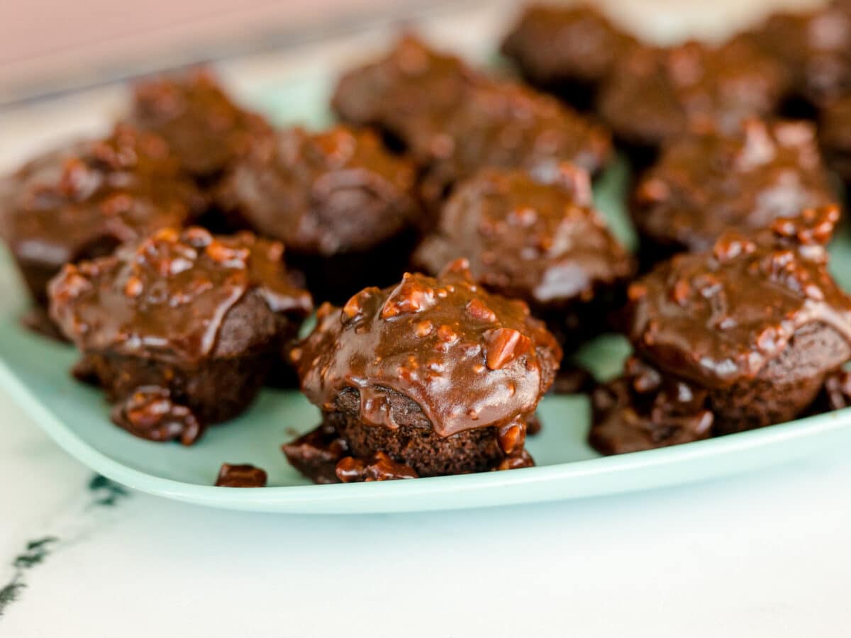 Texas Sheet Cake Bites - Sweet Tea and Sprinkles