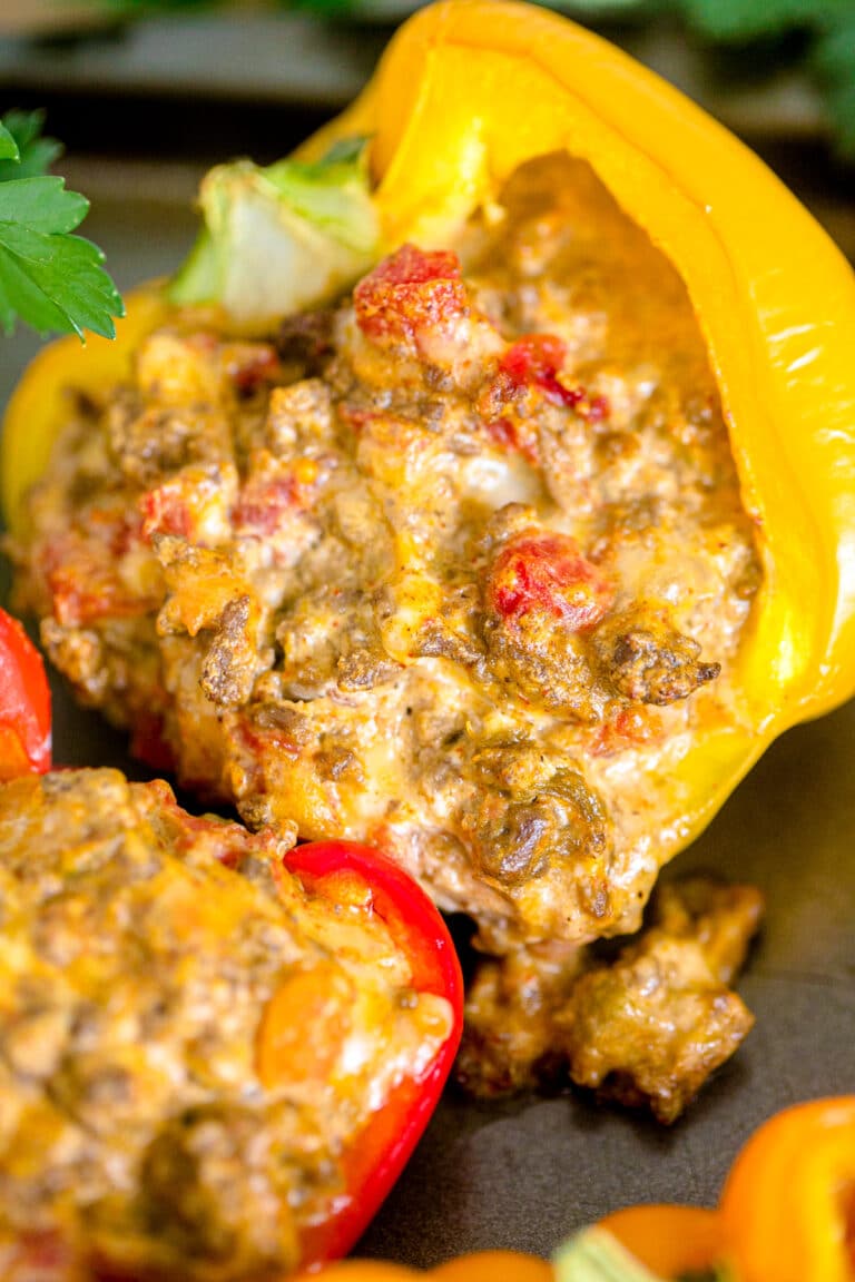 Cream Cheese Stuffed Bell Peppers - Sweet Tea and Sprinkles