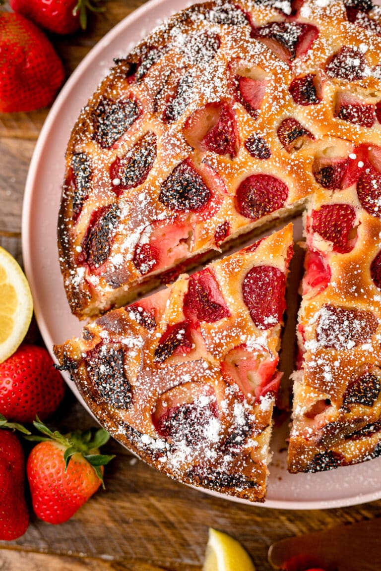 Lemon Strawberry Cake - Sweet Tea and Sprinkles