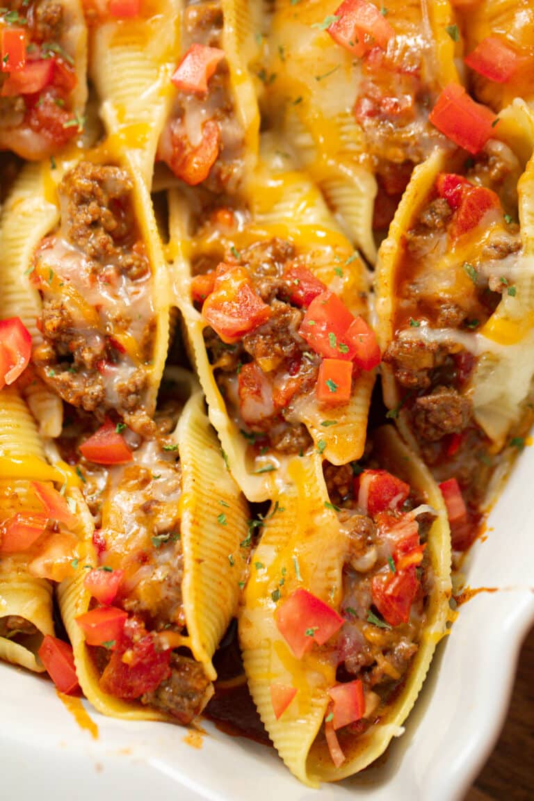 Taco Stuffed Shells - Sweet Tea and Sprinkles