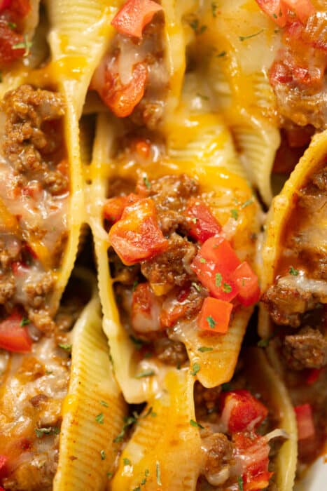 Taco Stuffed Shells - Sweet Tea and Sprinkles