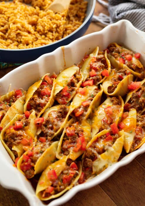 Taco Stuffed Shells - Sweet Tea and Sprinkles