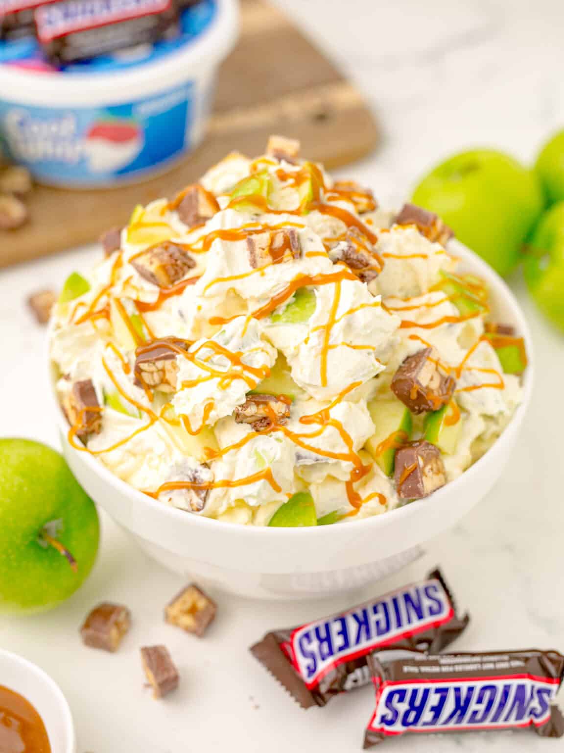 Snickers Apple Salad - Sweet Tea and Sprinkles