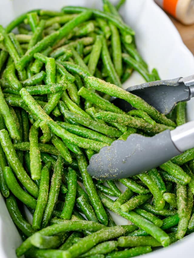 Parmesan Baked Green Beans - Sweet Tea and Sprinkles