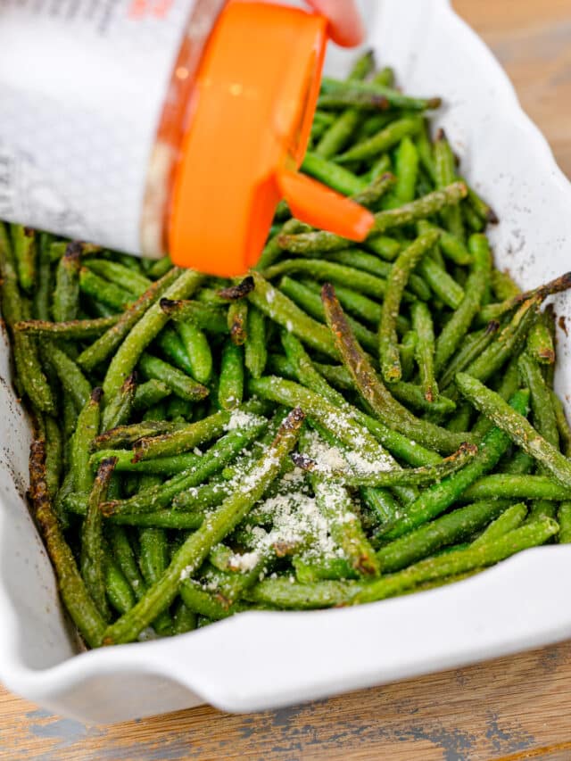Parmesan Baked Green Beans - Sweet Tea and Sprinkles