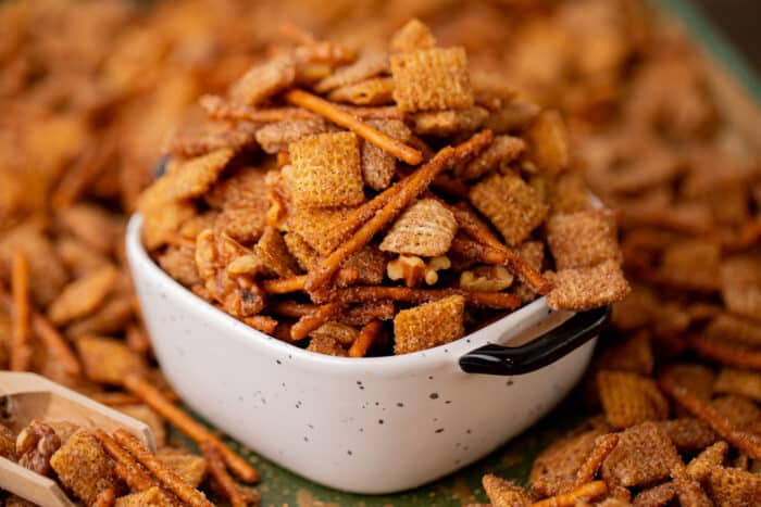 Churro Chex Mix - Sweet Tea and Sprinkles