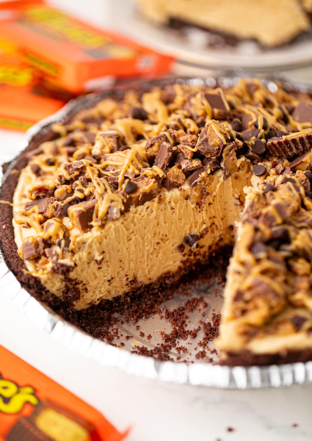 Reese's Peanut Butter Pie - Sweet Tea and Sprinkles