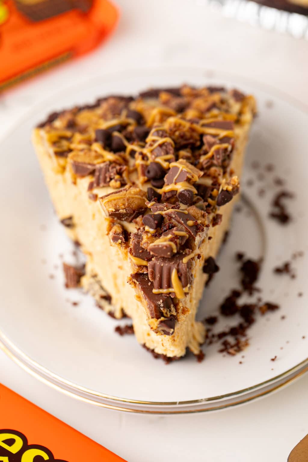 Reese's Peanut Butter Pie - Sweet Tea and Sprinkles