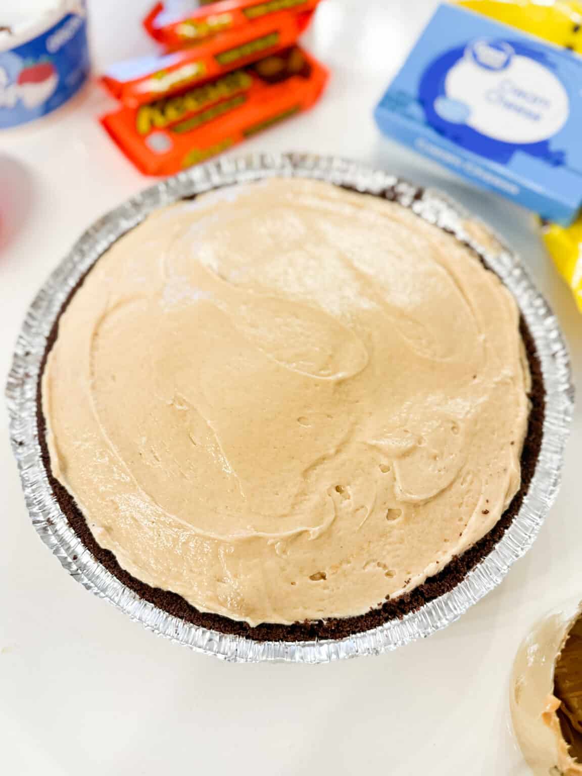 Reese's Peanut Butter Pie - Sweet Tea and Sprinkles