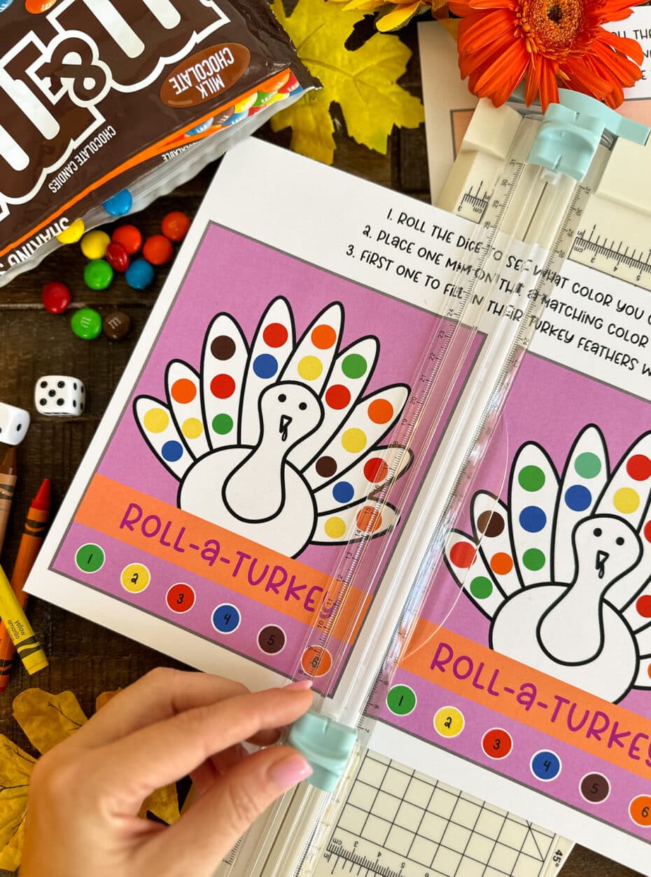 Roll A Turkey (Free Printable) - Sweet Tea and Sprinkles