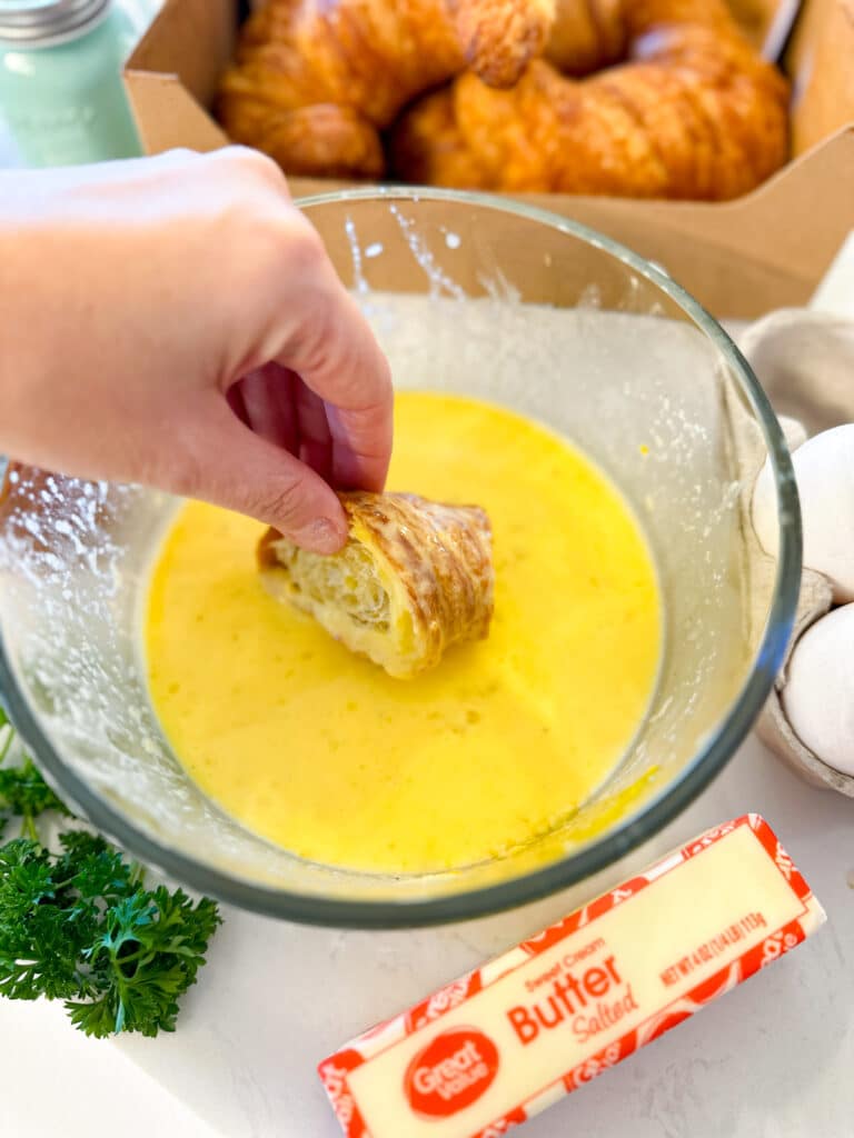 Ham & Swiss Croissant Bake - Sweet Tea and Sprinkles