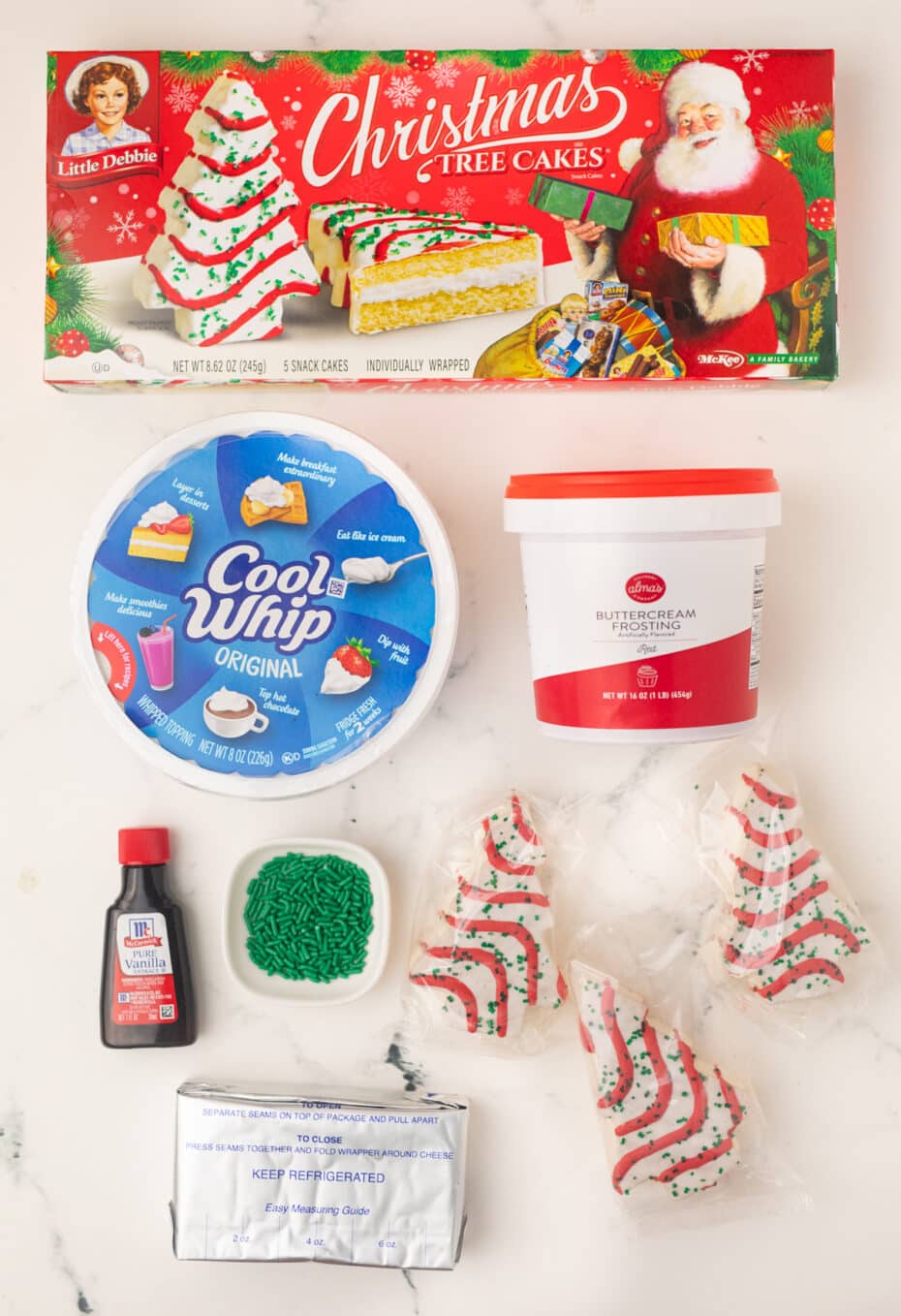 Little Debbie Christmas Tree Dip Snack Board - Sweet Tea and Sprinkles