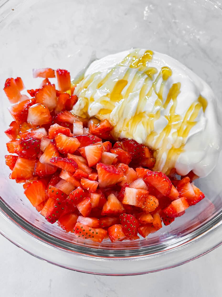Frozen Strawberry Yogurt Bites - Sweet Tea and Sprinkles