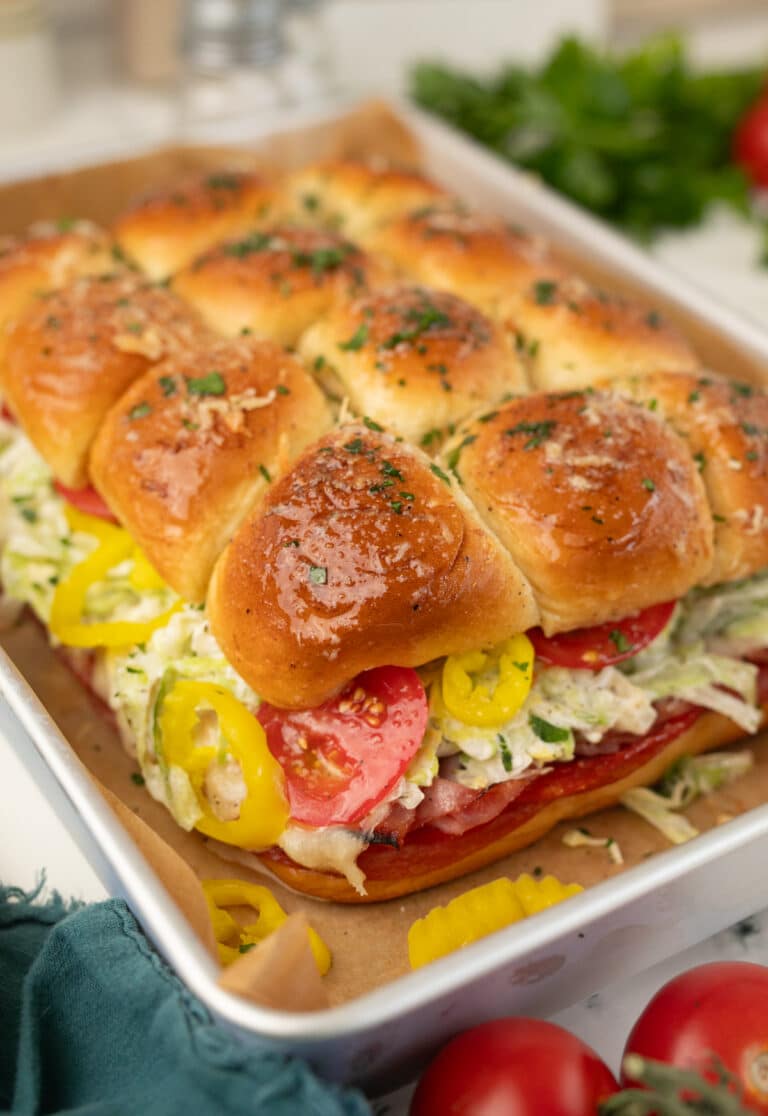 Italian Sub Sliders - Sweet Tea and Sprinkles