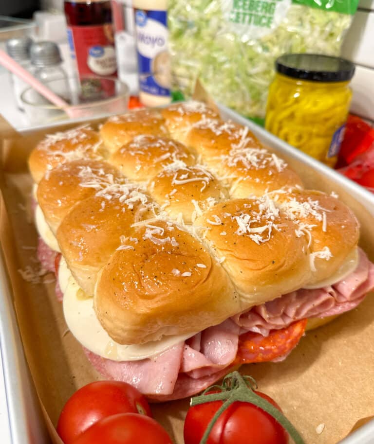 Italian Sub Sliders - Sweet Tea and Sprinkles