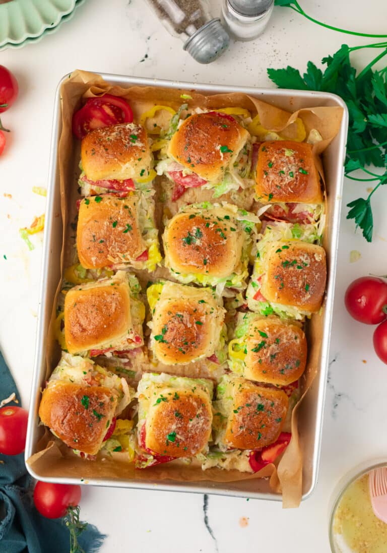 Italian Sub Sliders - Sweet Tea and Sprinkles