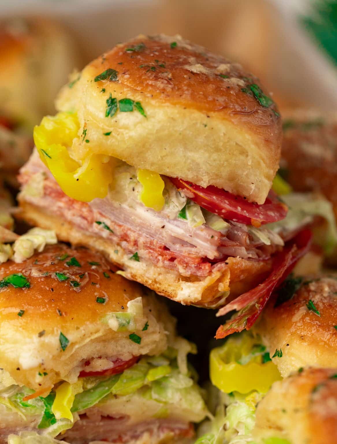 Italian Sub Sliders - Sweet Tea and Sprinkles