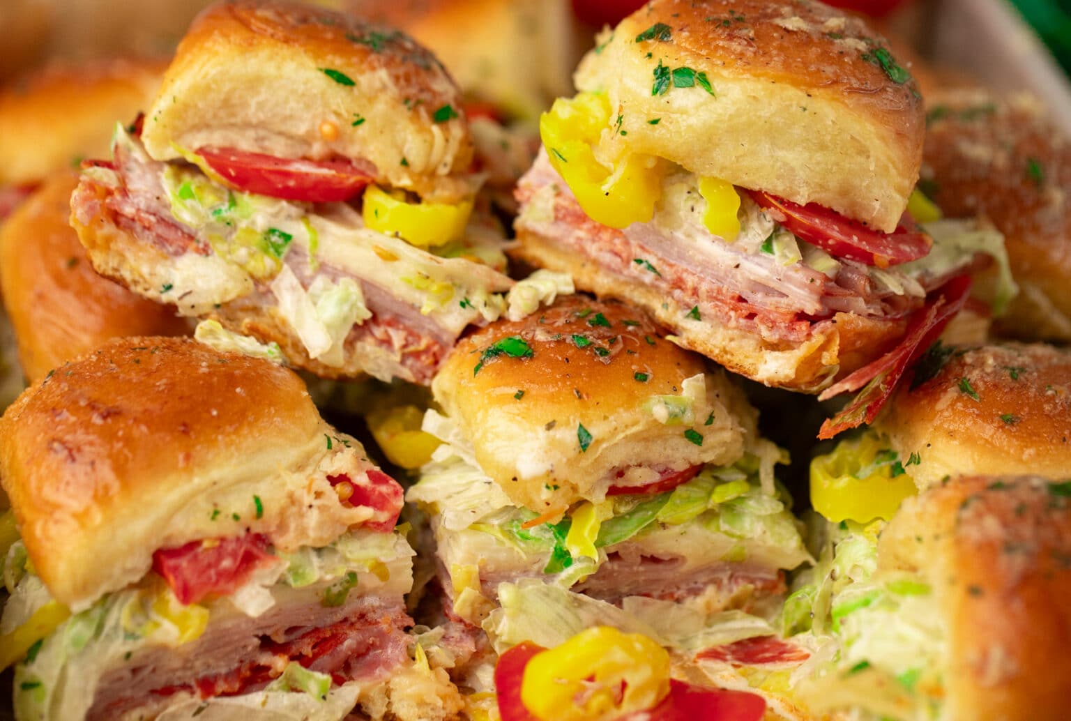 Italian Sub Sliders - Sweet Tea and Sprinkles