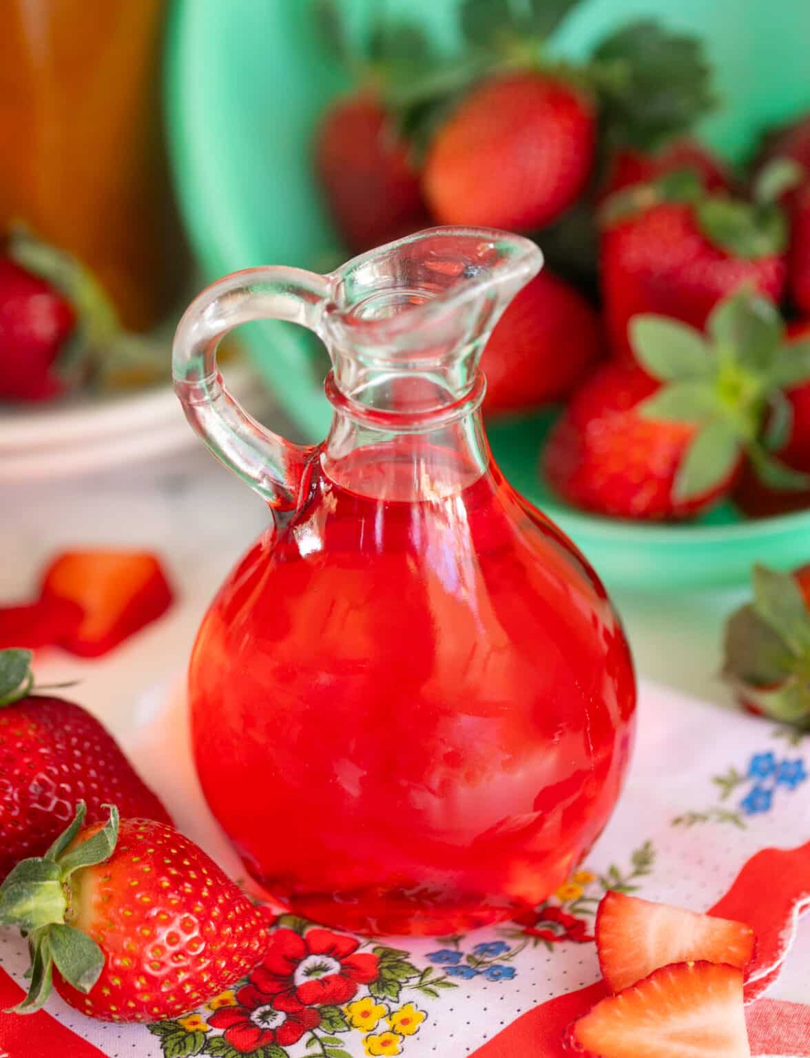 Strawberry Simple Syrup - Sweet Tea and Sprinkles