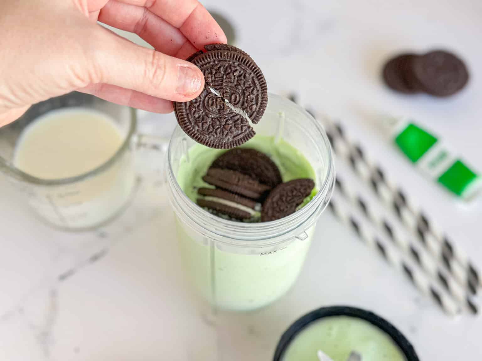 Oreo Shamrock Shake - Sweet Tea and Sprinkles