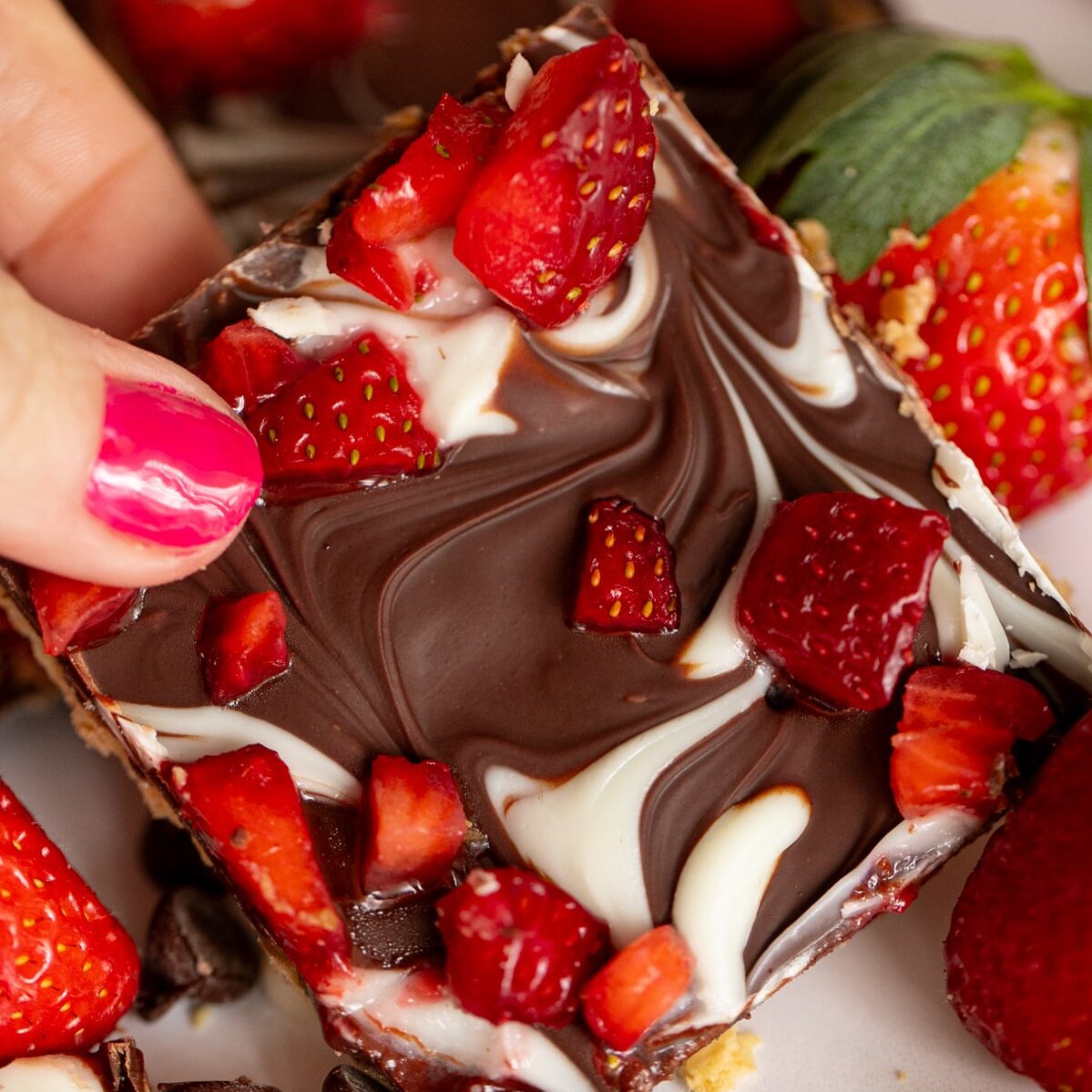 Chocolate Covered Strawberry Crack - Sweet Tea and Sprinkles