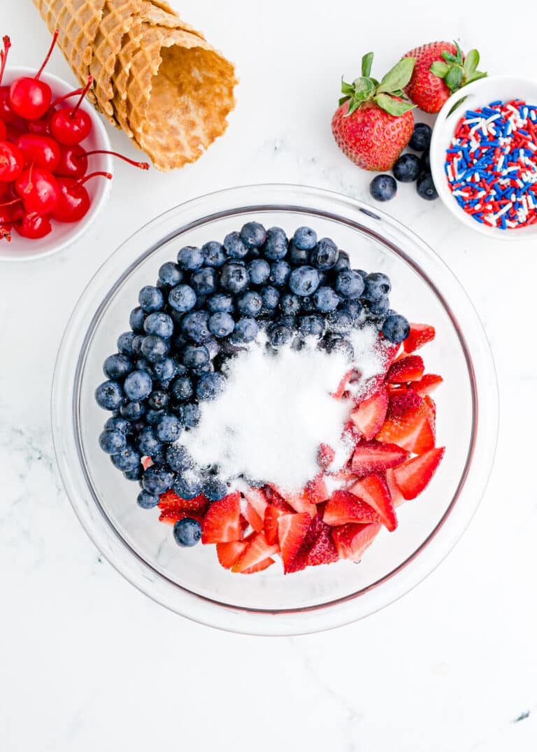 Fruit Filled Waffle Cones - Sweet Tea and Sprinkles