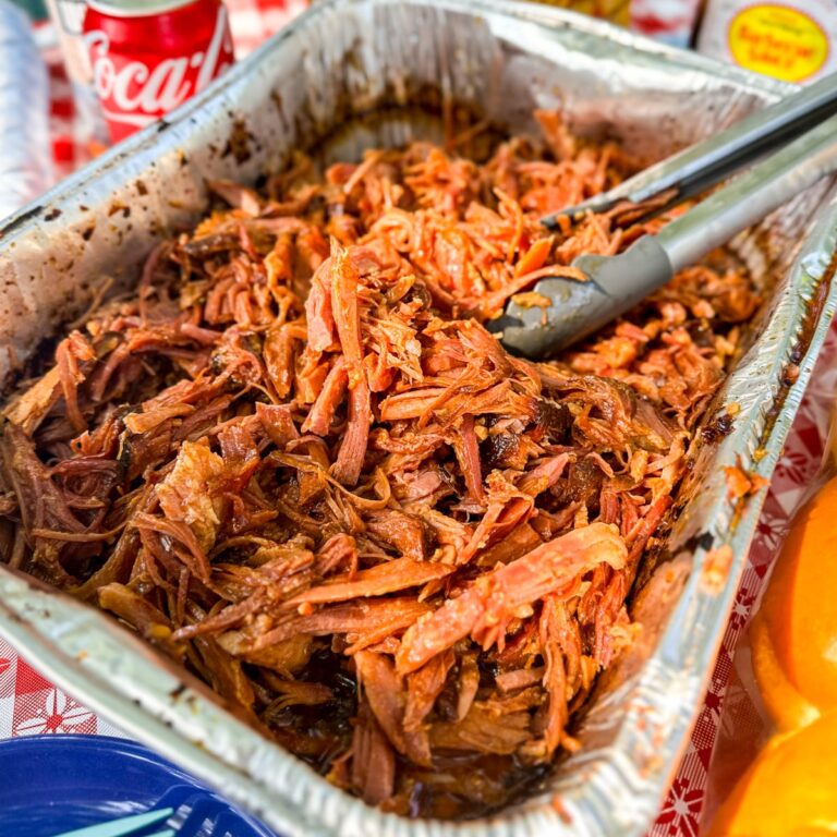 Oven Baked BBQ Pulled Ham - Sweet Tea and Sprinkles