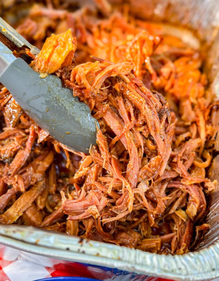 Oven Baked BBQ Pulled Ham - Sweet Tea and Sprinkles