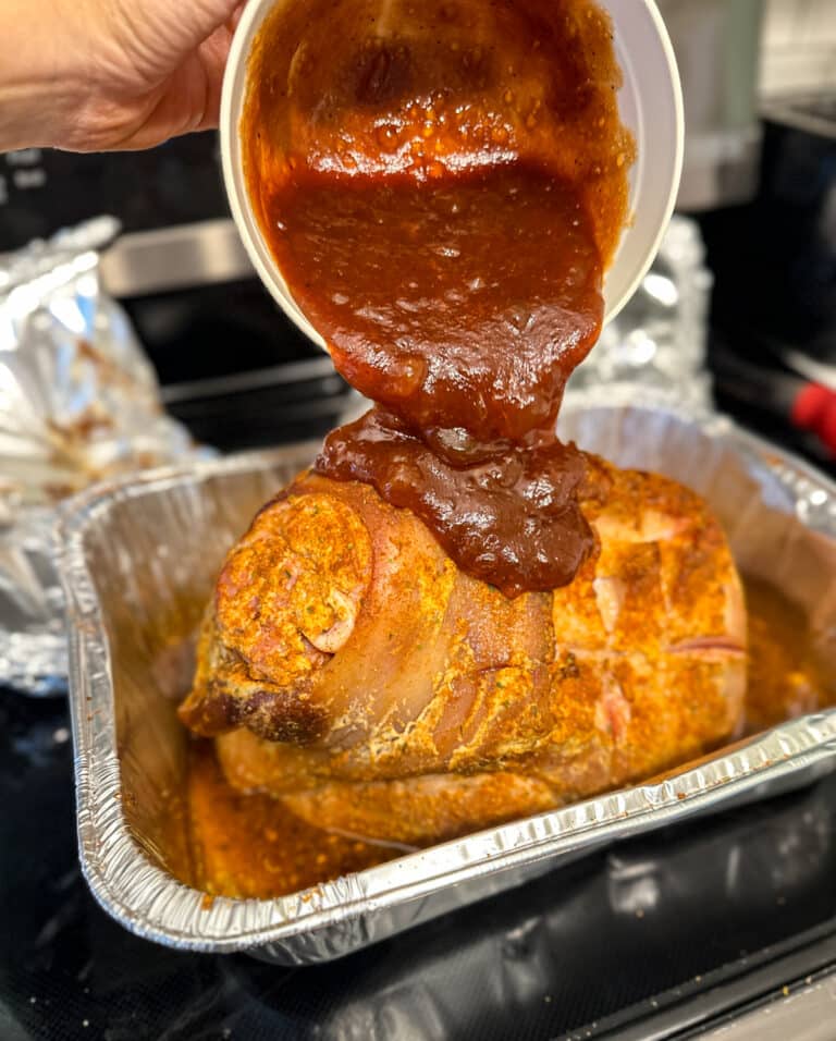 Oven Baked BBQ Pulled Ham - Sweet Tea and Sprinkles