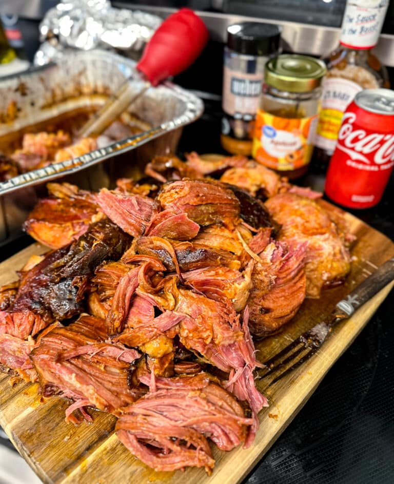 Oven Baked BBQ Pulled Ham - Sweet Tea and Sprinkles